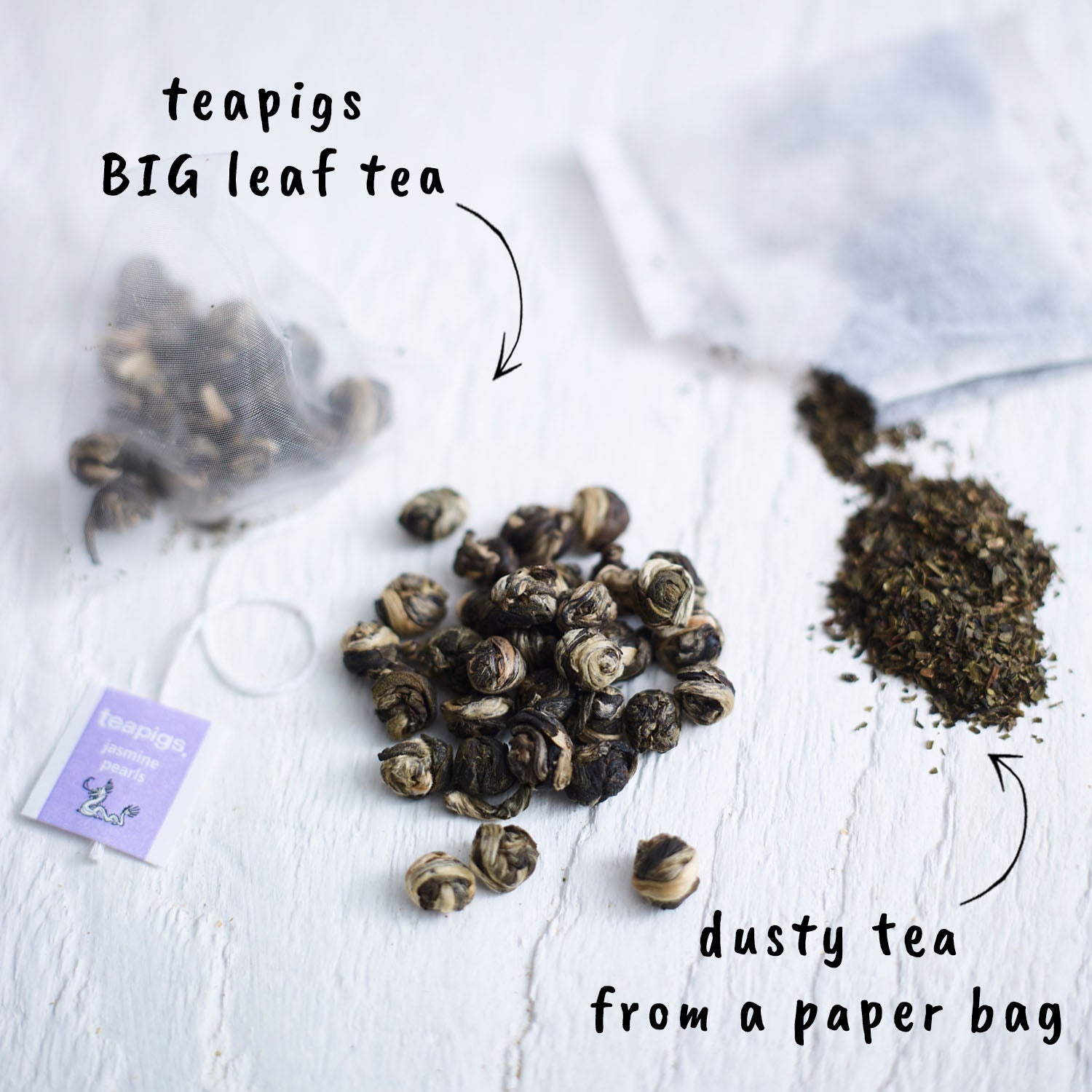 Jasmine Pearls Green Tea | Floral Jasmine Green Tea – teapigs.com
